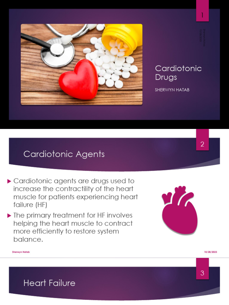 Cardiotonic Drugs | PDF | Heart Failure | Heart