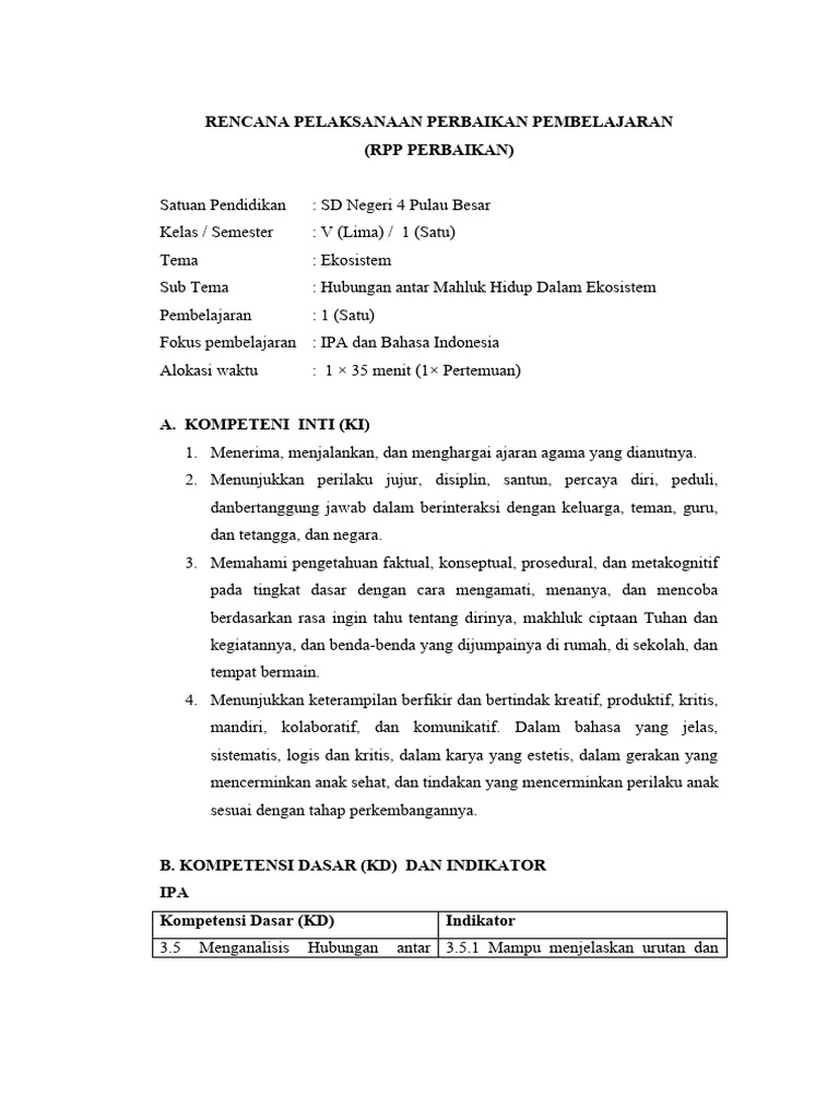 RPP Perbaikan 2 | PDF