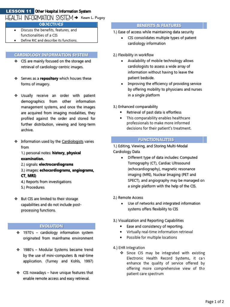 Benefits of Cardiology & Radiology Systems | PDF | Medical Imaging ...