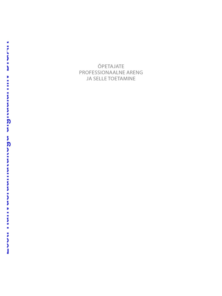 Edgar Krull - Õpetajate Profareng Ja Selle Toetamine | PDF