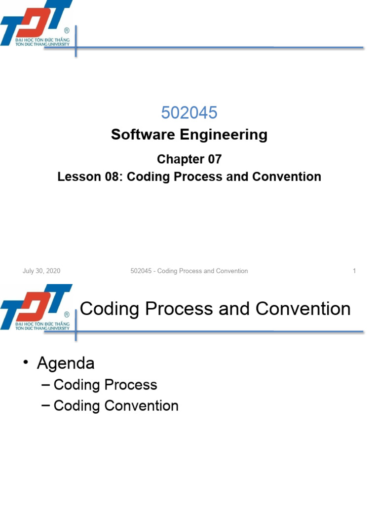08 - Coding Process and Convention | PDF | Computer Programming | Computer Program