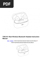 TWS Earbuds User Manual Guide | PDF | Headphones | Bluetooth