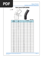 Fabricated HDPE Bend Specifications | PDF