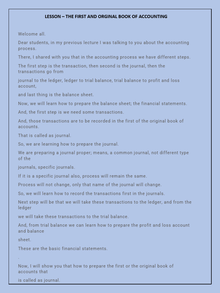 How to Prepare an Accounting Journal | PDF | Debits And Credits | Cash
