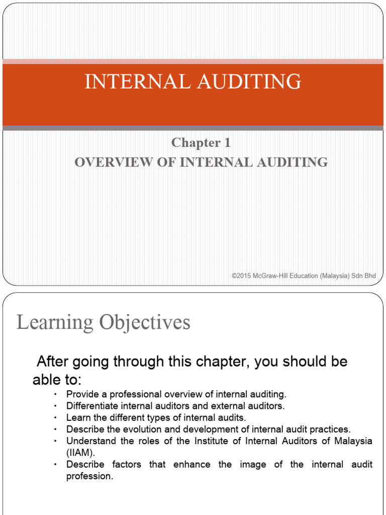 Aud679 Chapter 1 | PDF | Internal Audit | Financial Audit