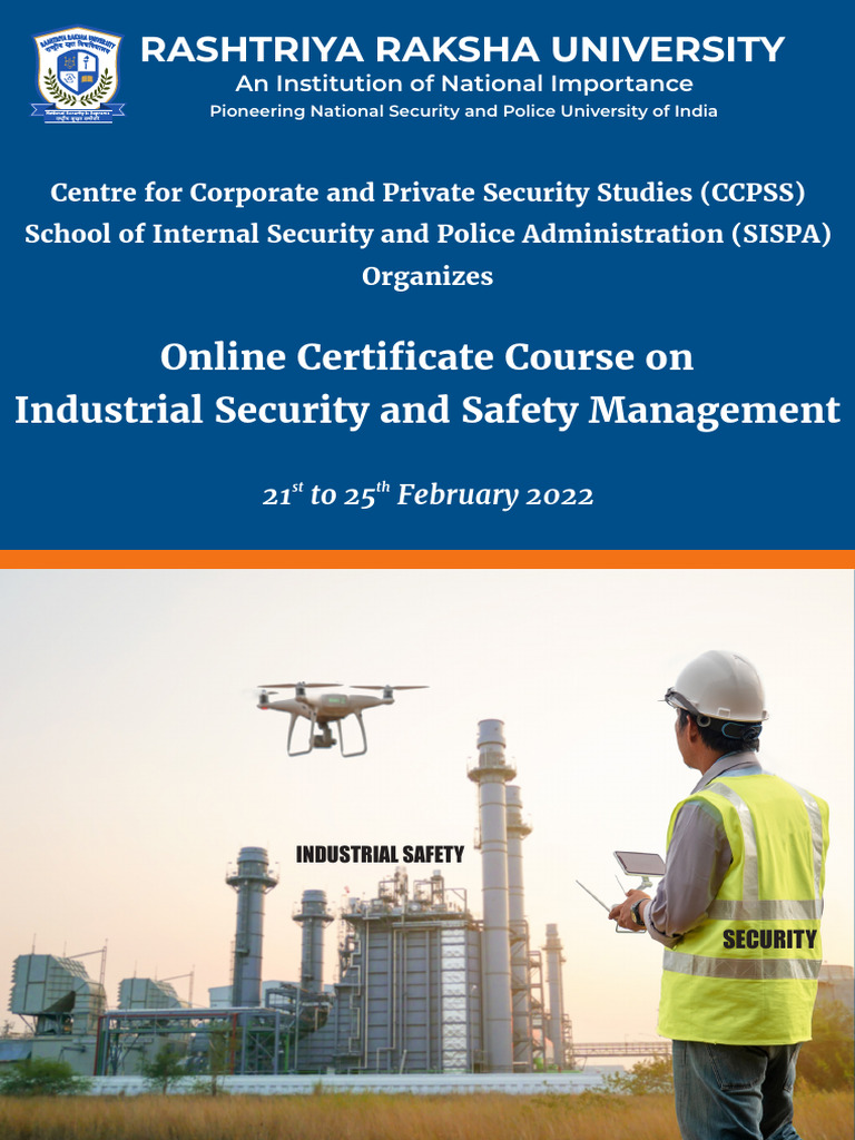 Brochure 5 Days Online Certificate Course On Industrial Security and ...
