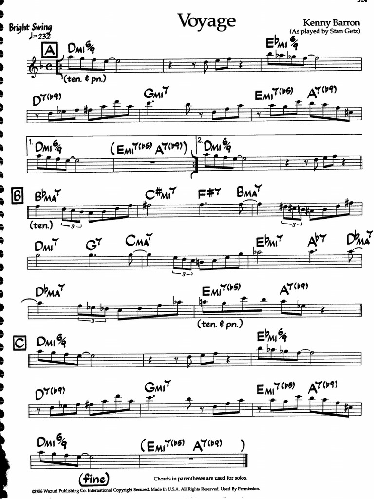 Voyage (Eb) | PDF