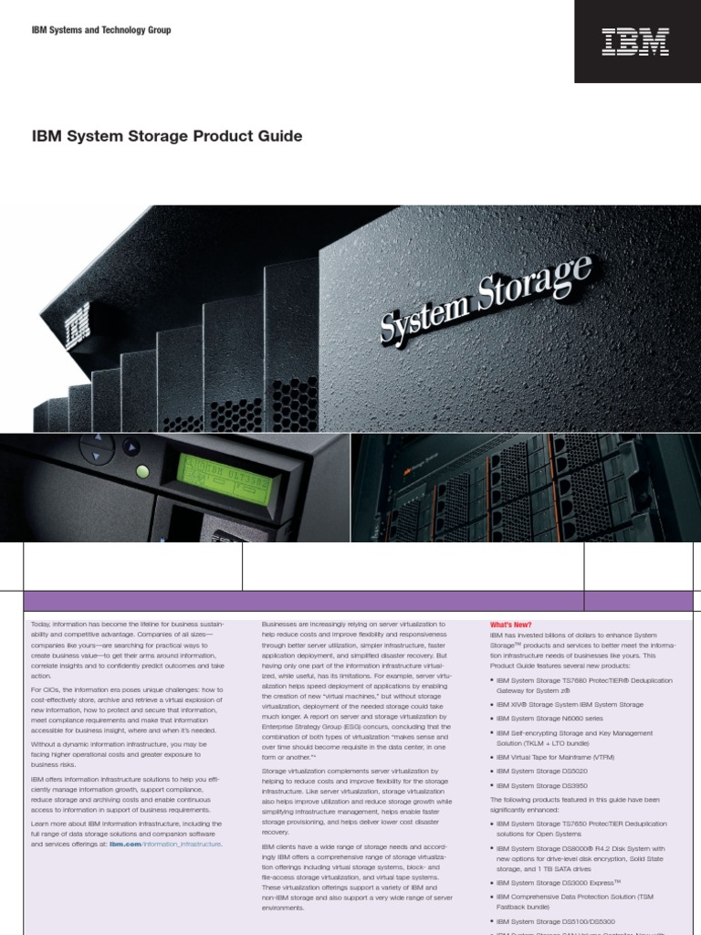 TSO00364USEN - Ibm System Storage Product Guide | PDF | Router ...