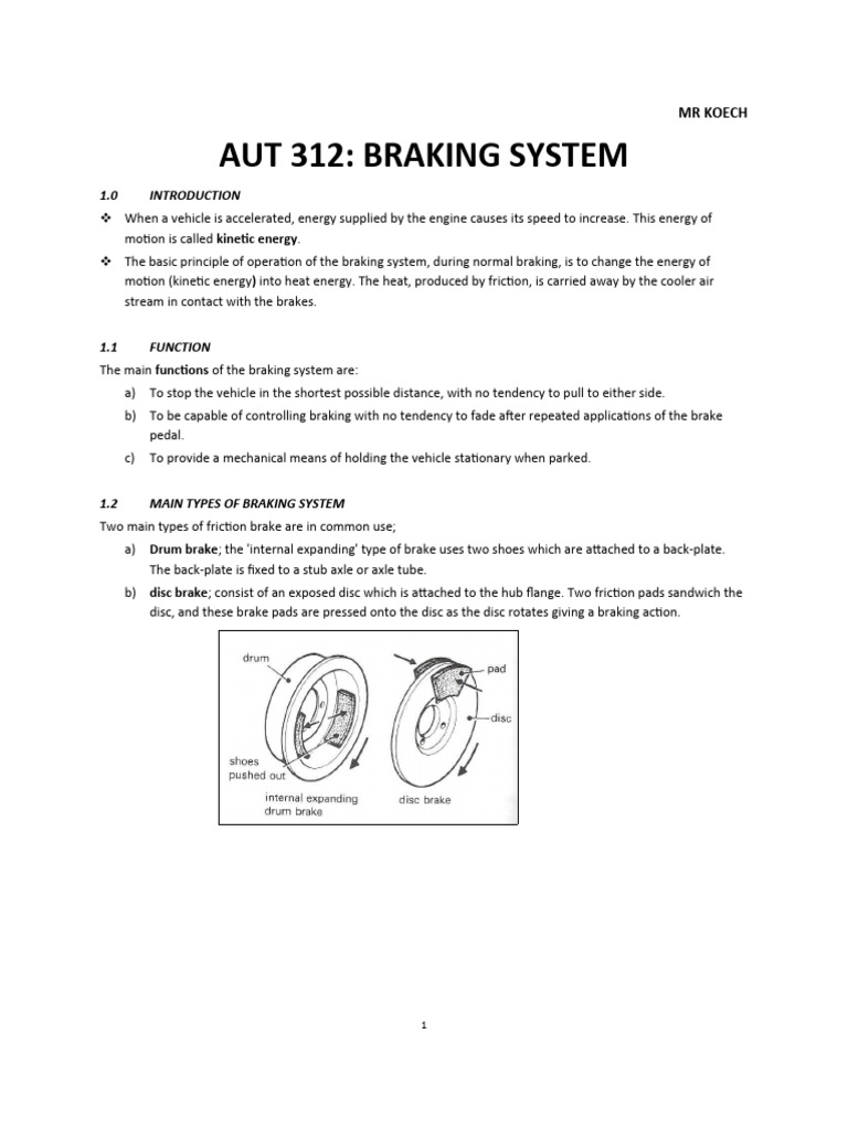 Braking System | PDF | Brake | Anti Lock Braking System