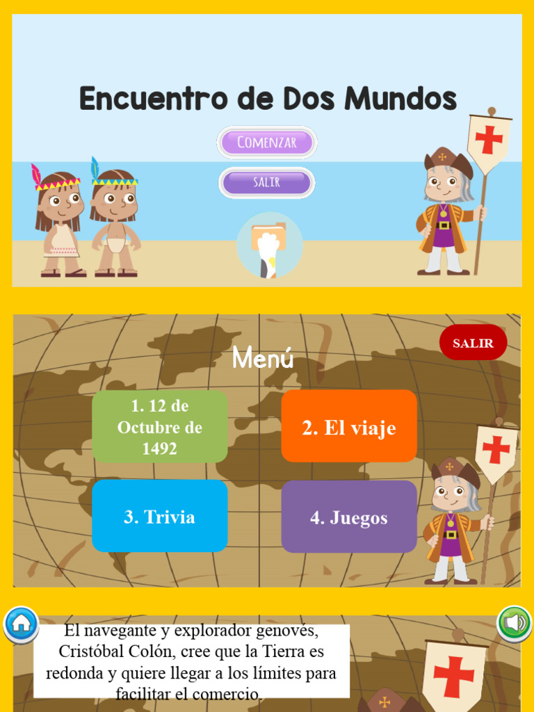 Encuentro de Dos Mundos - PRE BÁSICA - PRIMER CICLO | PDF | Cristobal ...