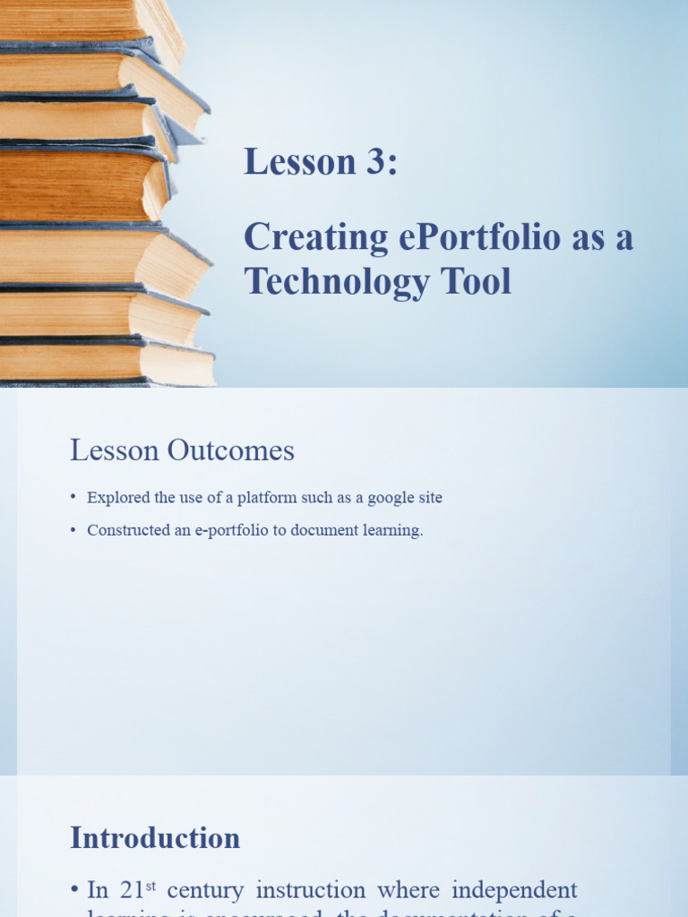 Creating Eportfolio | Download Free PDF | Experience | Learning