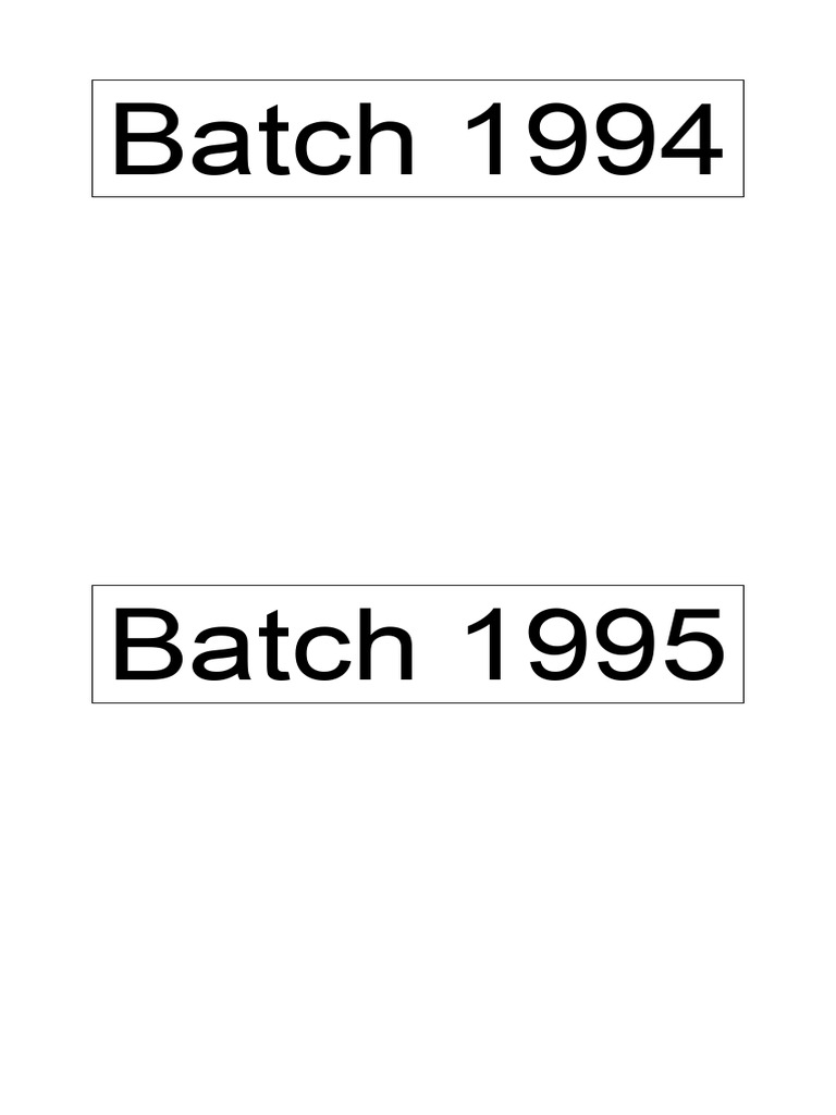 Batch Number Table Labels | PDF