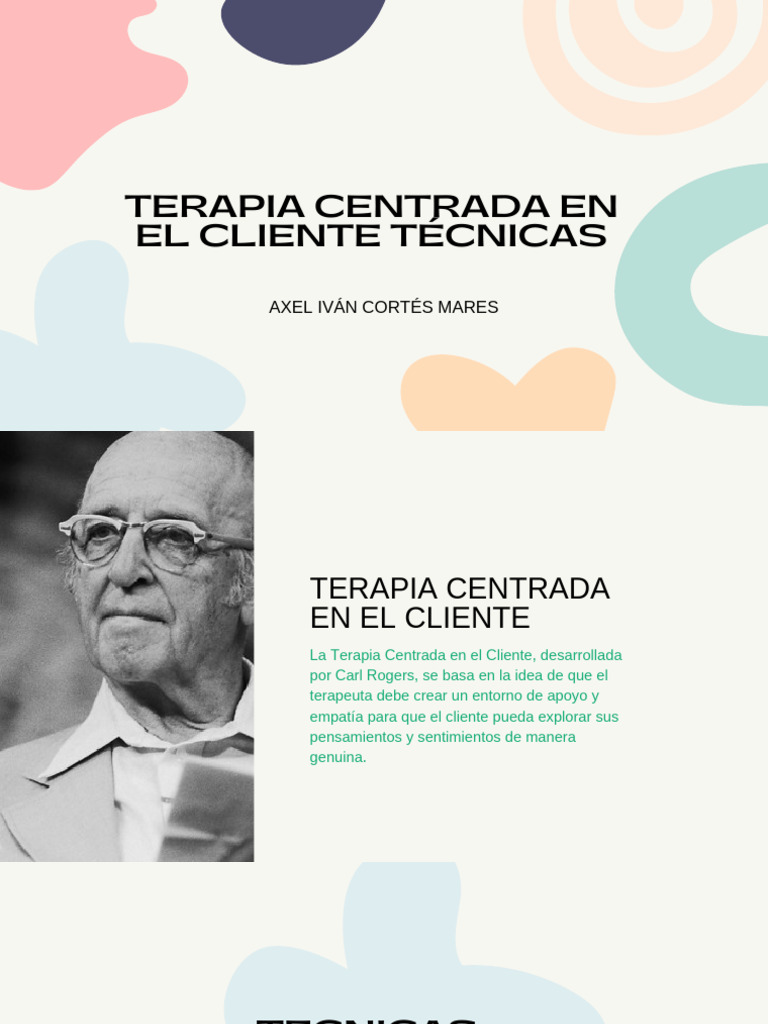 Técnicas de Terapia Centrada en el Cliente | PDF | Sicología