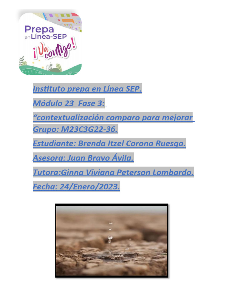 Fase 3 Modulo 22' Contigo | PDF | Agua | Entorno natural