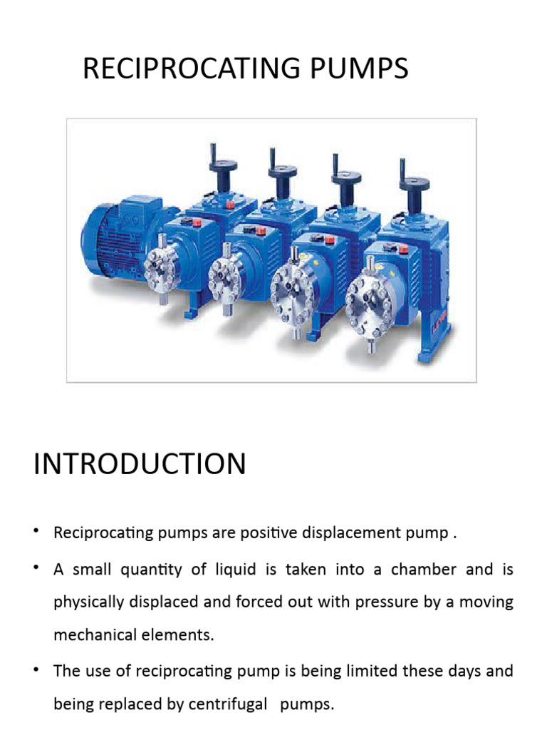 Reciprocating Pump | PDF | Pump | Engines