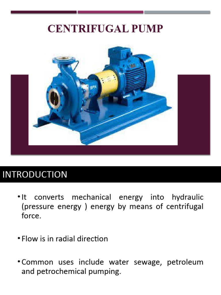 Centrifugal Pump | PDF | Pump | Dynamics (Mechanics)