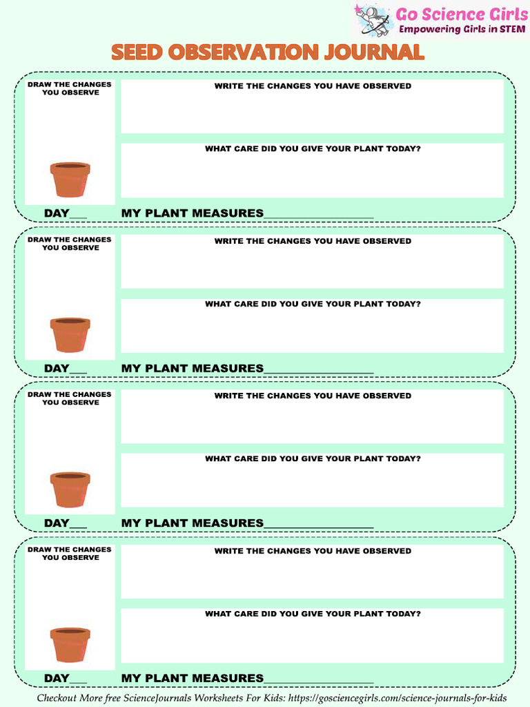 Science Journal Seed Observation | PDF
