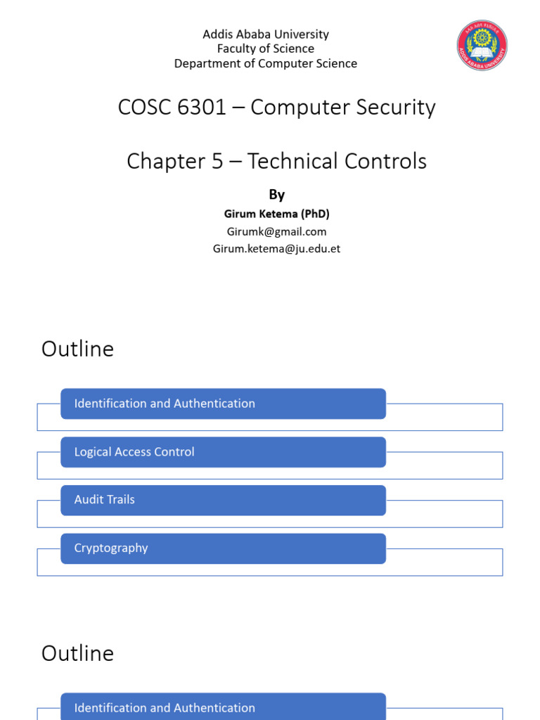 COSC 6301 - Computer Security - System Controls | PDF | Public Key Cryptography | Key (Cryptography)