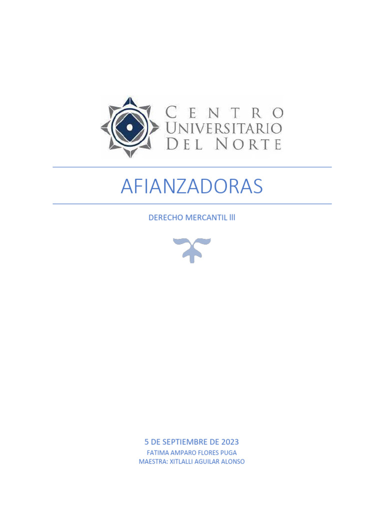 AFIANZADORAS | PDF | Seguro | Póliza de seguros