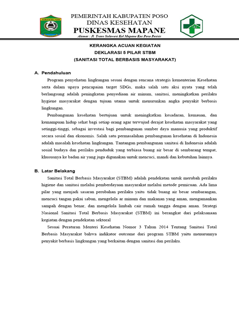 Kak Deklarasi STBM | PDF