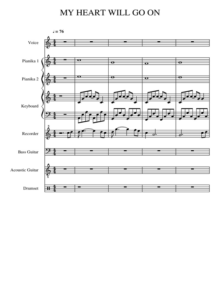 My Heart Will Go On Sheet Music | PDF