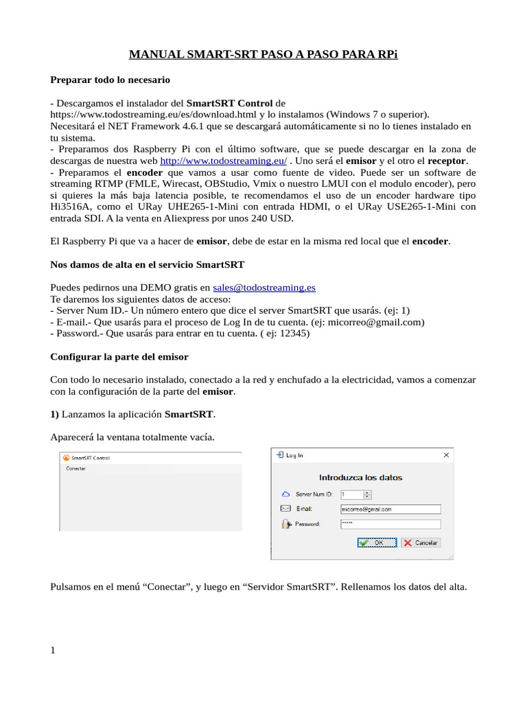 Manual Paso A Paso RPi | PDF | Streaming Media | Raspberry Pi