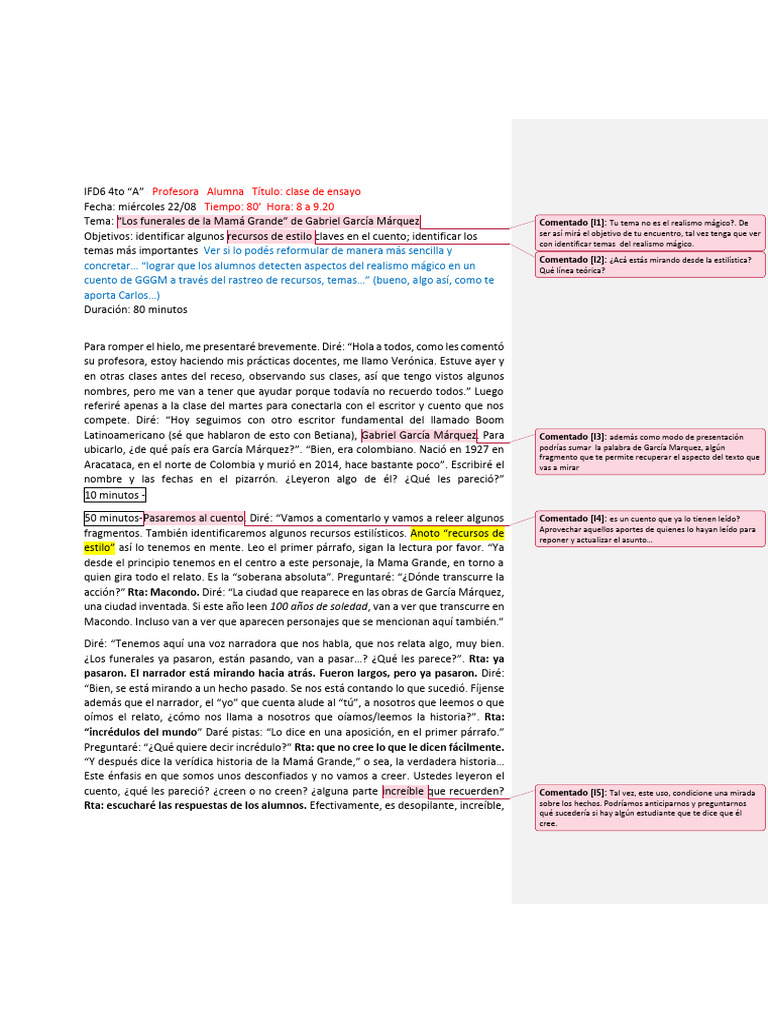 Ejemplo de Guion Conjetural | PDF | Gabriel García Márquez
