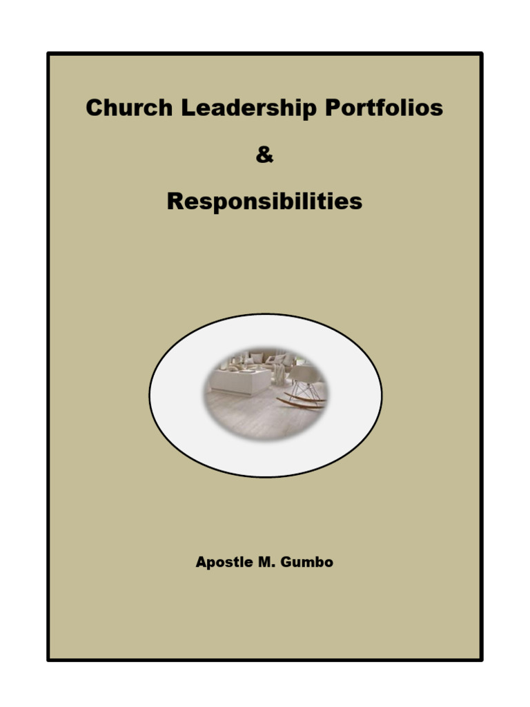 Church Leadership Potifolios & Responsibilities | PDF | Elder ...