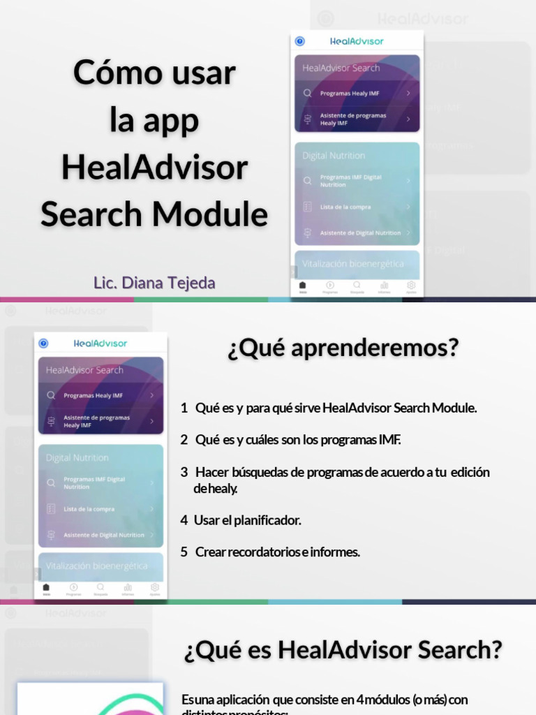 HealAdvisor Search Module v1.8.2 | PDF