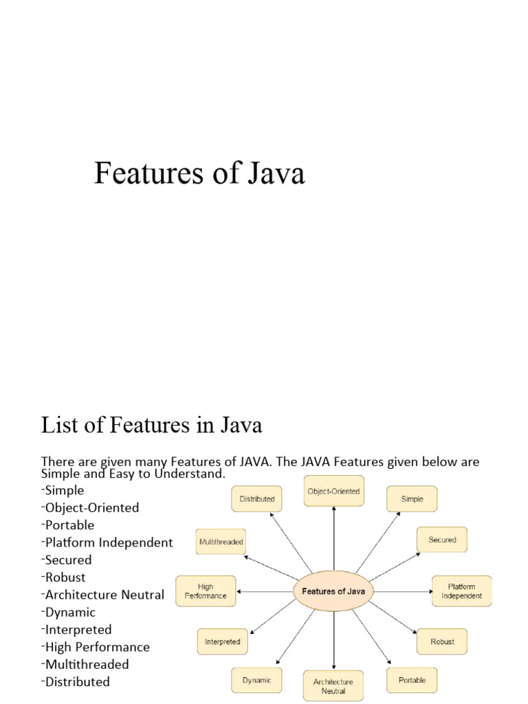 Features | PDF | Java (Programming Language) | Thread (Computing)