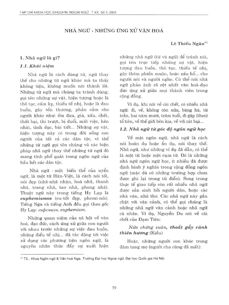 Nhã NG - NH NG NG X Văn Hóa | PDF