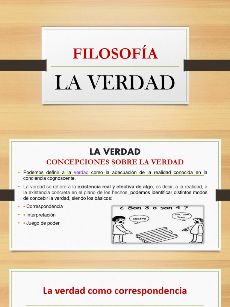 Filosofía La Verdad | PDF | Verdad | Realidad
