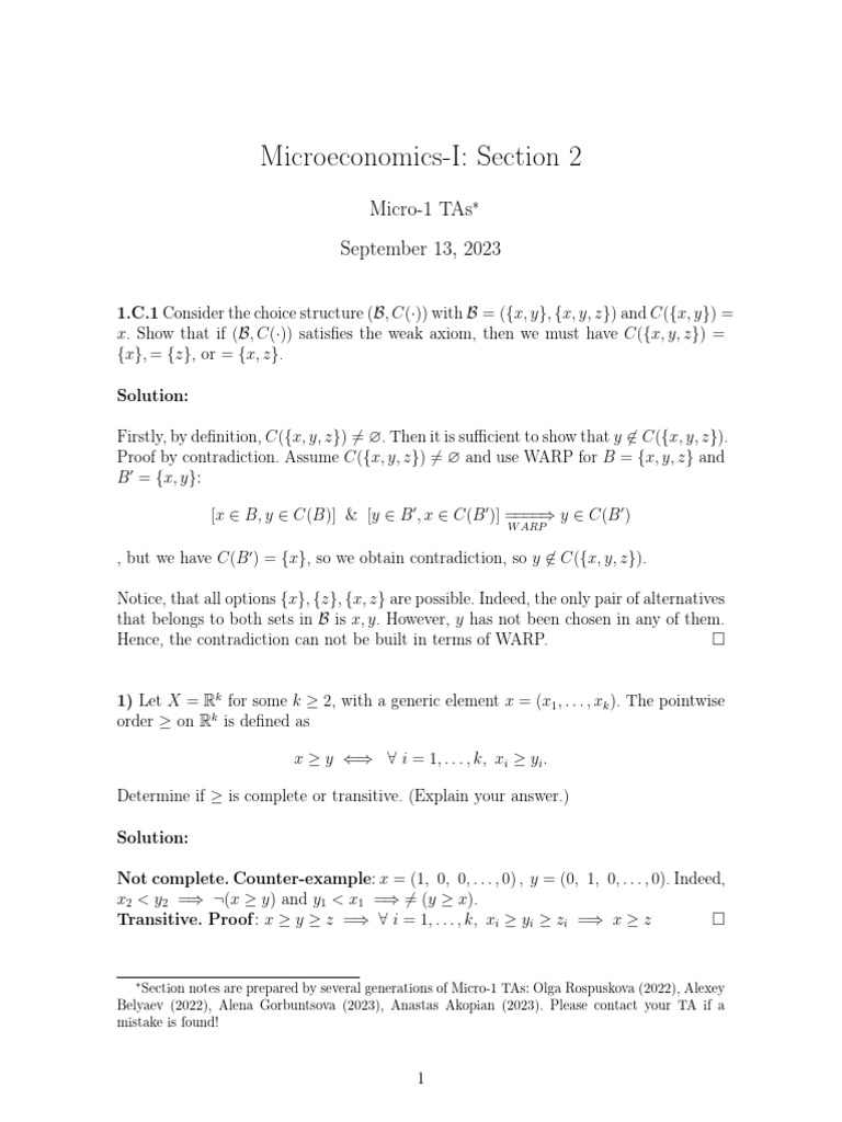 Section 2 | PDF | Mathematical Concepts | Mathematical Logic