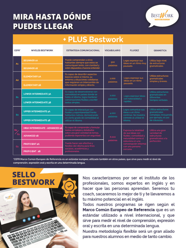 Niveles de Clasificación Bestwork | PDF