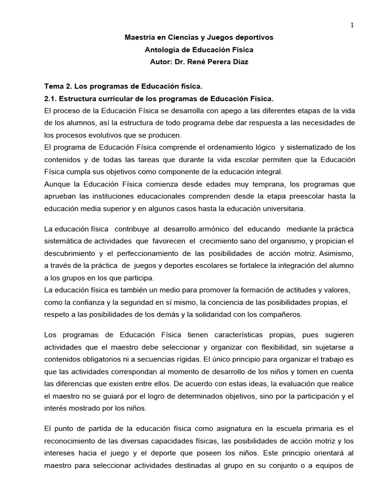 Antologìa EF Tema 2 | PDF | Aprendizaje | Adolescencia