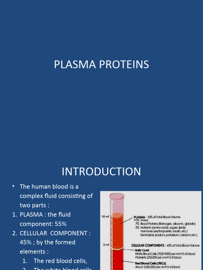 Overview of Plasma Proteins Functions | PDF | Blood Plasma | Lipoprotein