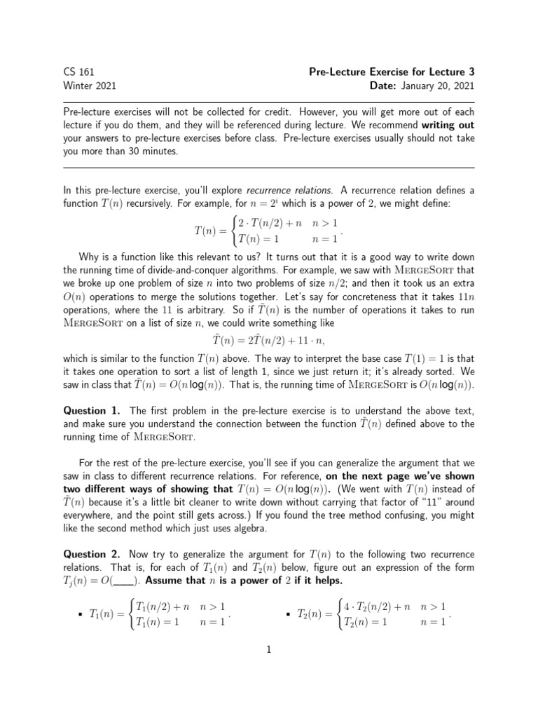 Lecture3 Pre | PDF | Computer Programming | Algorithms