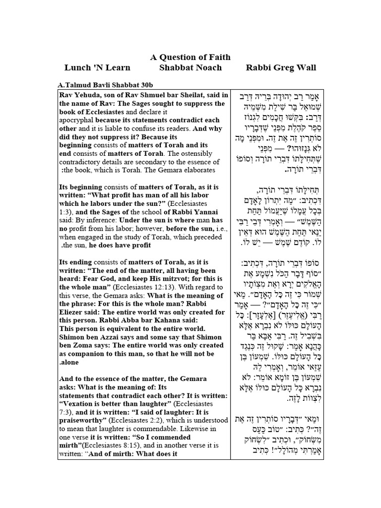 Crisis of Faith | PDF | Jewish Belief And Doctrine | Jewish Theology