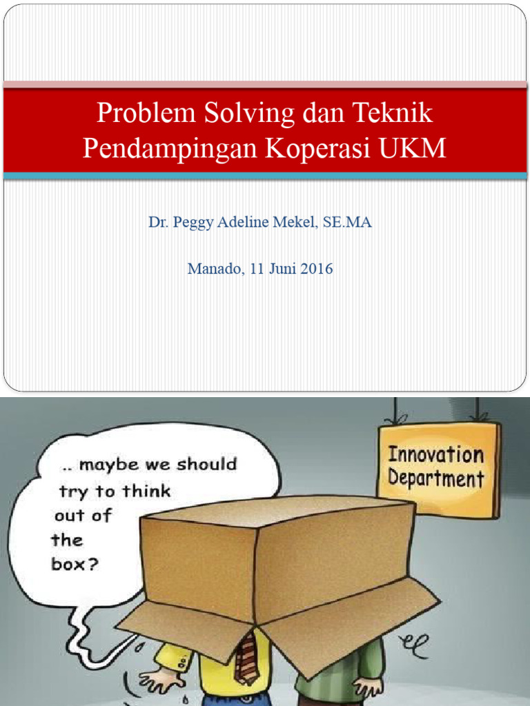 Problem Solving Koperasi Dan UMKM | PDF