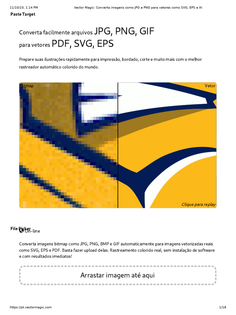 Vector Magic - Converta Imagens Como JPG e PNG para Vetores Como SVG ...