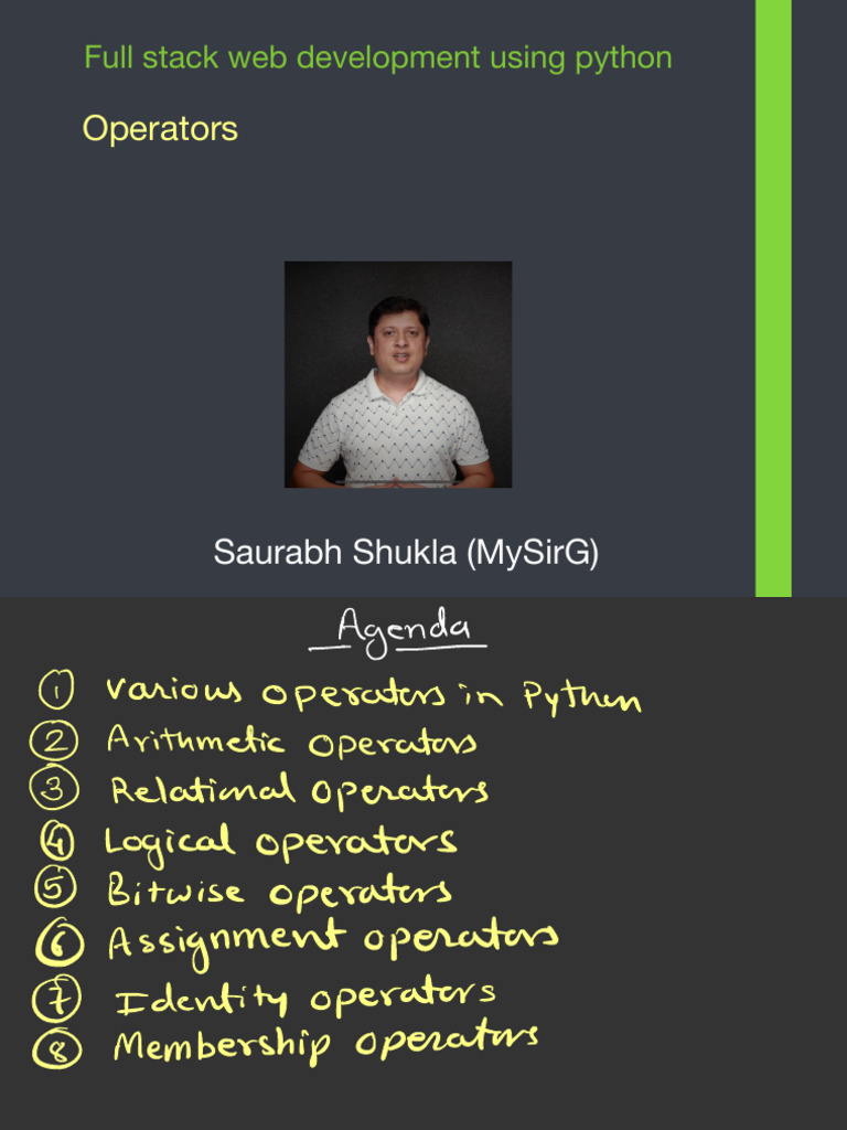 #5 Operators | PDF | Boolean Data Type | Mathematical Logic