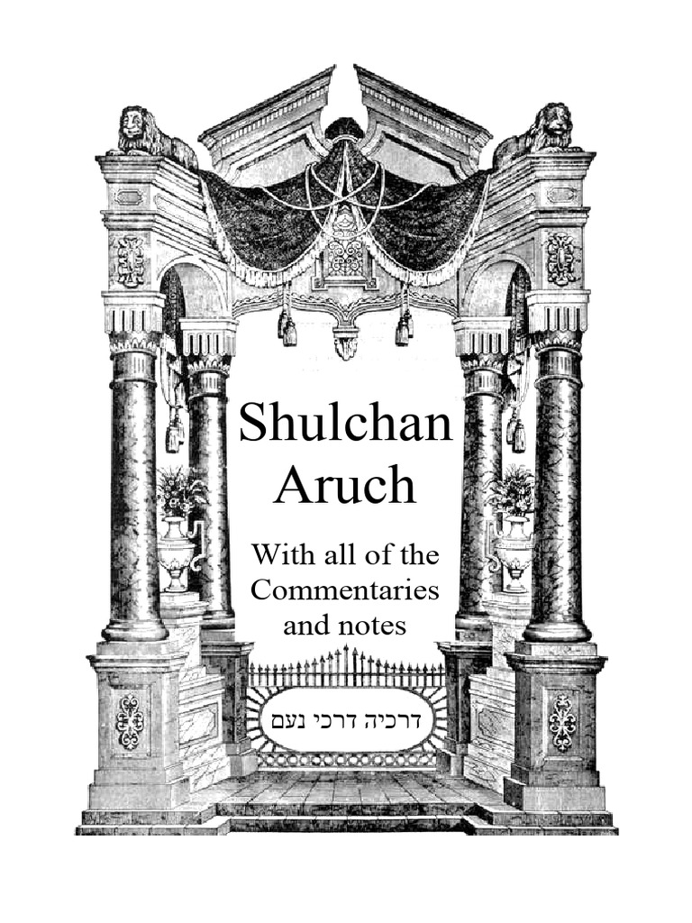 Shulchan Aruch one Page | PDF | Jewish Texts | Jewish Theology