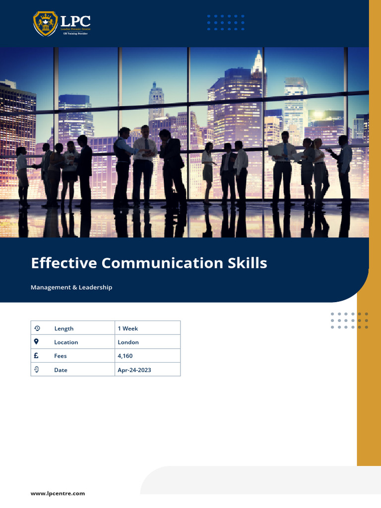 Effective Communication Skills | PDF | Communication | Emotional ...