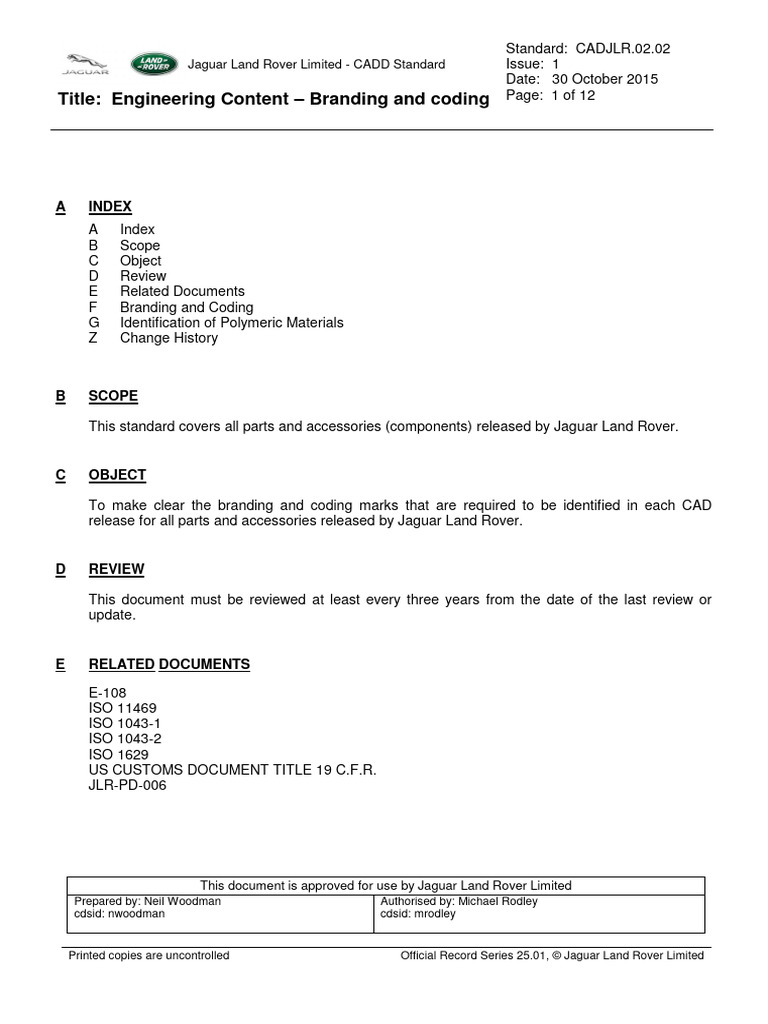 21 Part Marking CADJLR.02.02 Iss 1 | PDF | Computer Aided Design ...