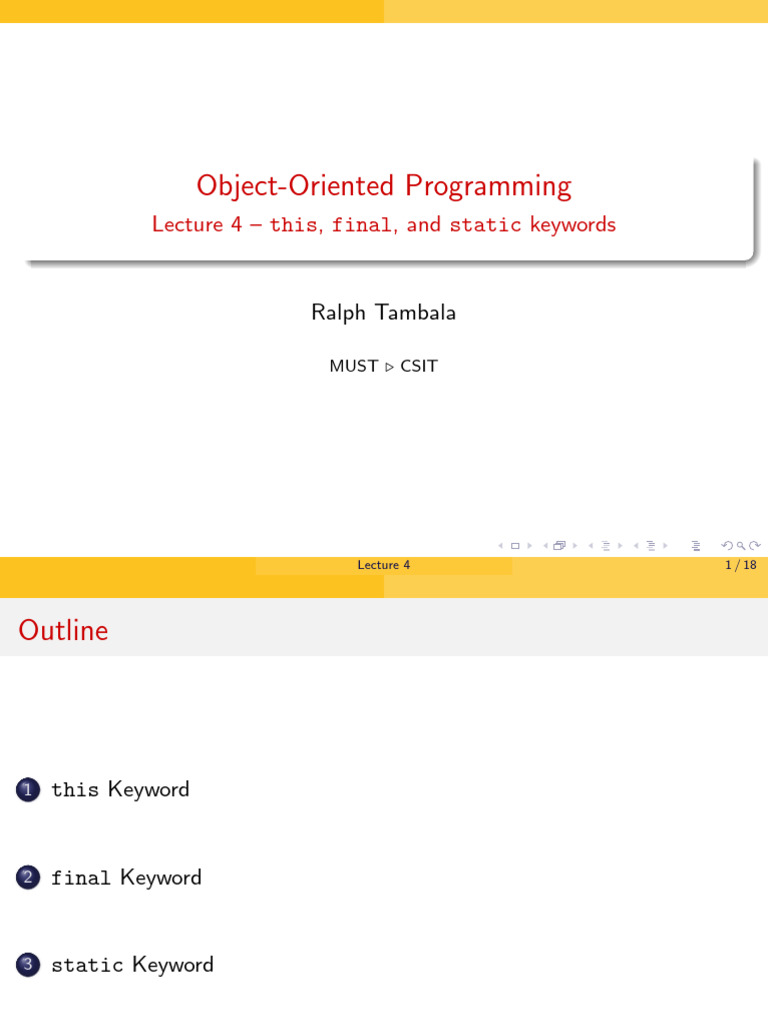 Lecture 04 Oop210 Download Free Pdf Method Computer Programming Class Computer Programming
