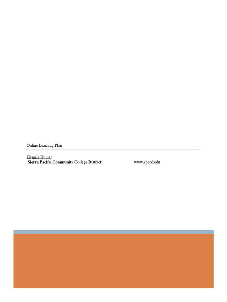 Maryam - Belfadil OnlineLearningPlan 03 | PDF | Educational Technology