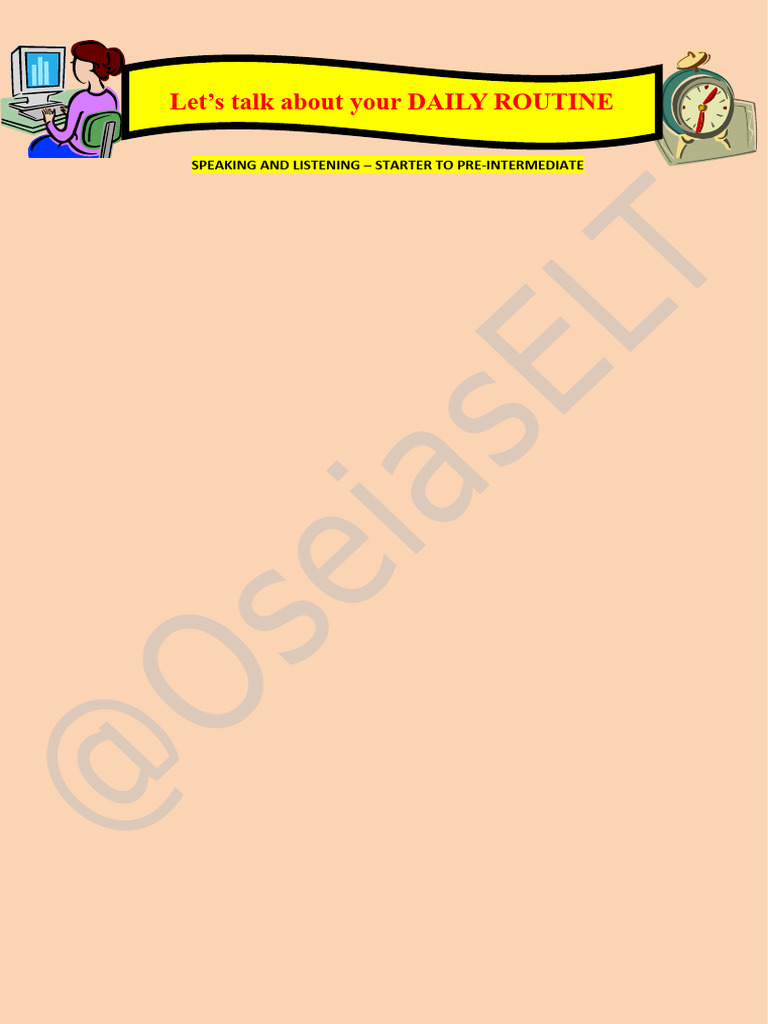 A1 Daily Routine | PDF