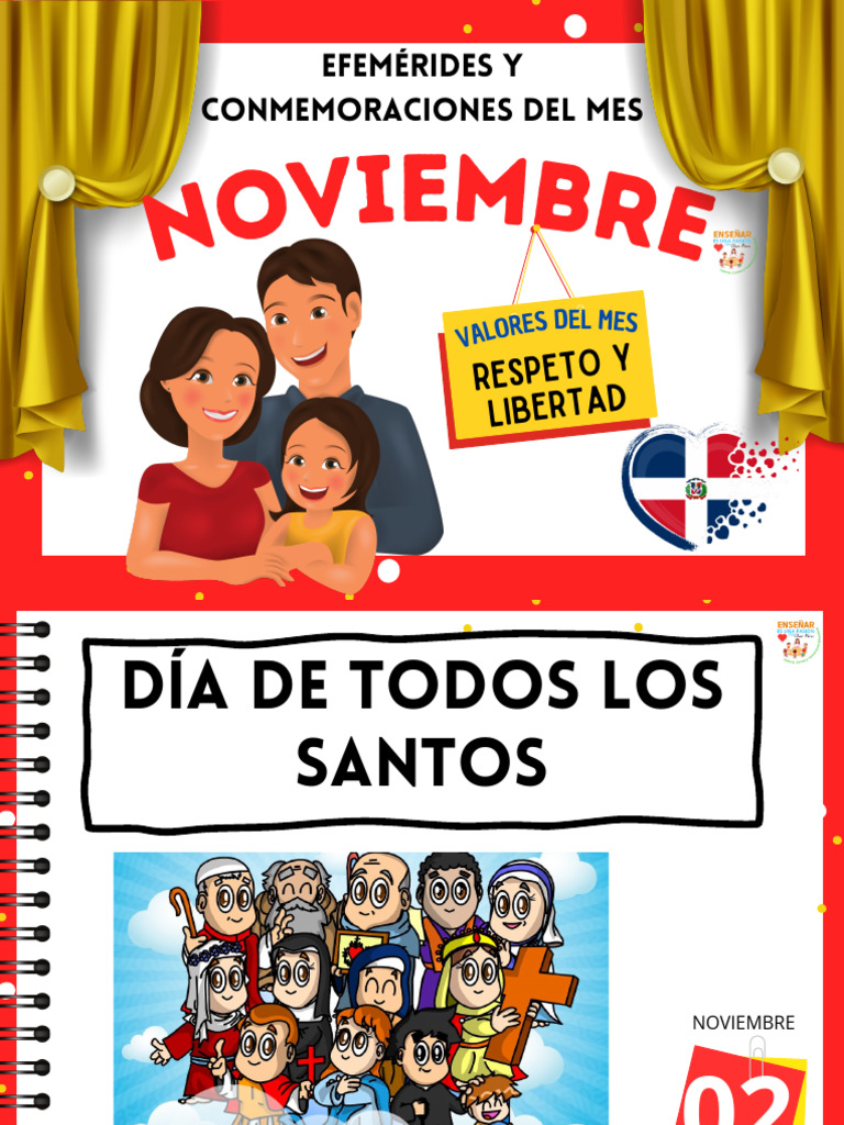 Efemérides y Conmemoraciones Del Mes de Noviembre | PDF
