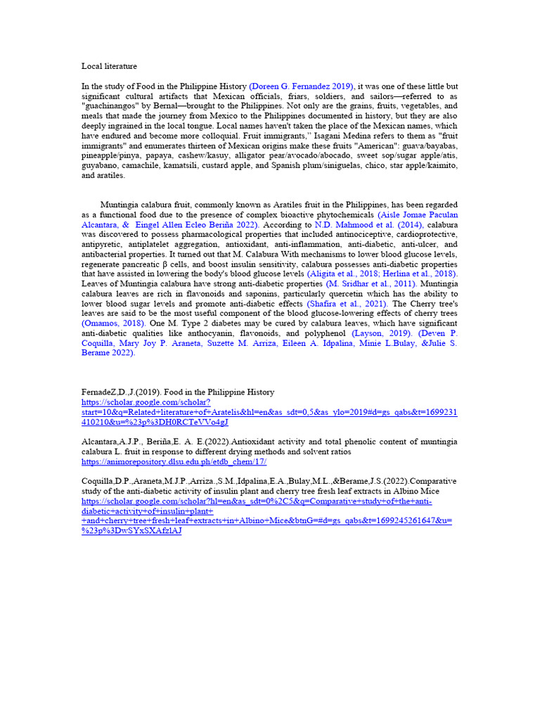 Local Literature | PDF | Polyphenol