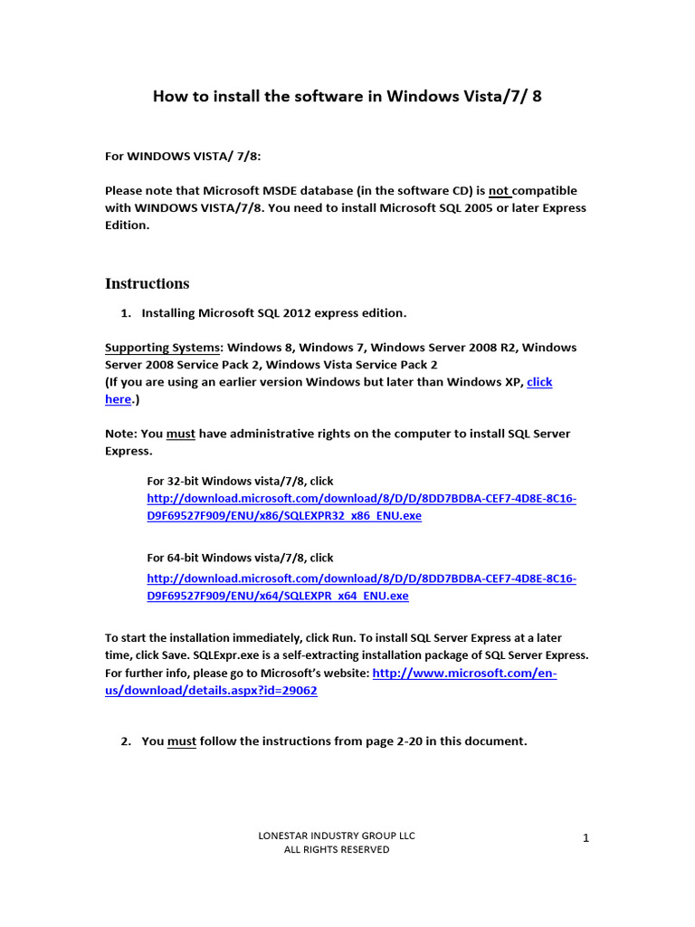 How To Install A1 in Windows Vista 7 8 | PDF | Microsoft Windows ...